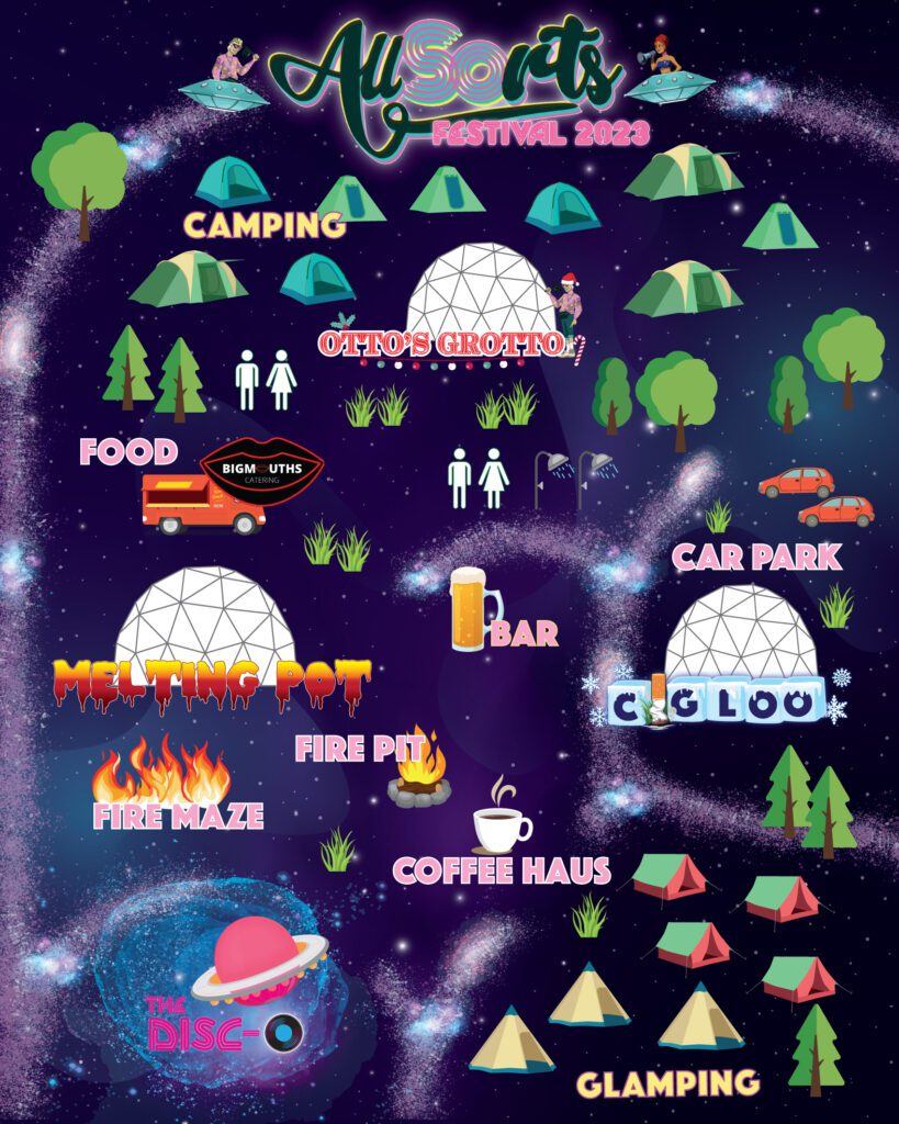 AllSorts Festival Site Map - Isho Creative - Cornwall Social Media Experts